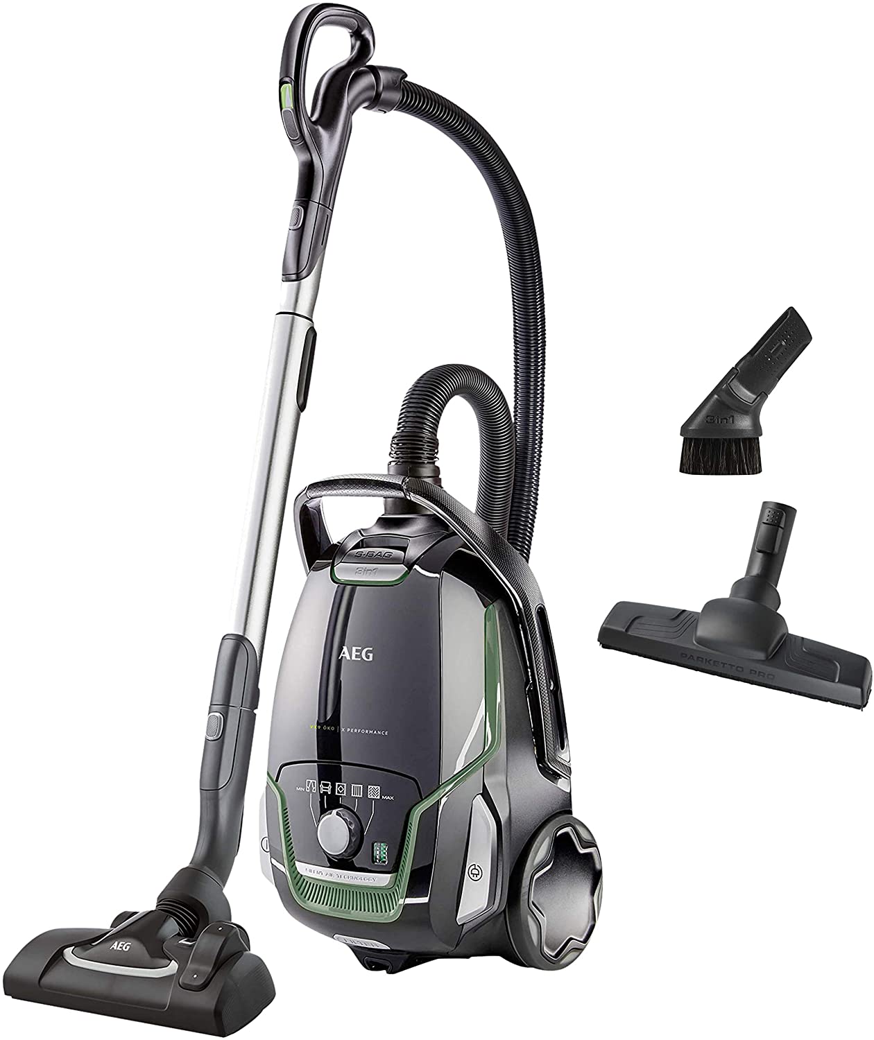 جاروبرقی آاگ 2200 وات مشکی آلمانی مدل AEG VX9-2-OKO